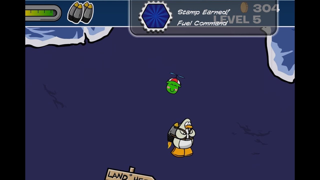 Club Penguin Online: Jet Pack Adventure: Fuel Command Stamp - YouTube