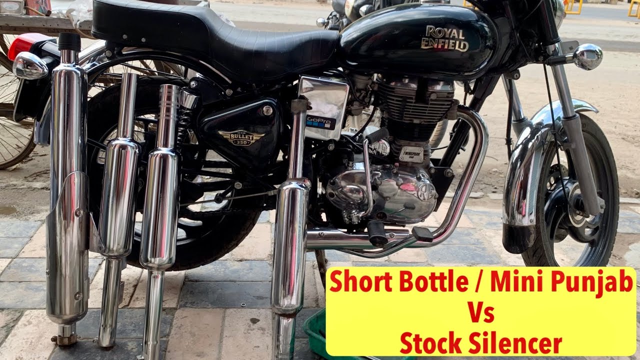 Short Bottle/Mini Punjab VS Sock Silencer in Bullet 350🔥 - YouTube
