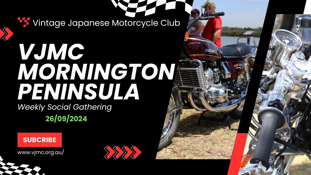 Vintage Japanese Motorcycle Club - Mornington Peninsula. - YouTube