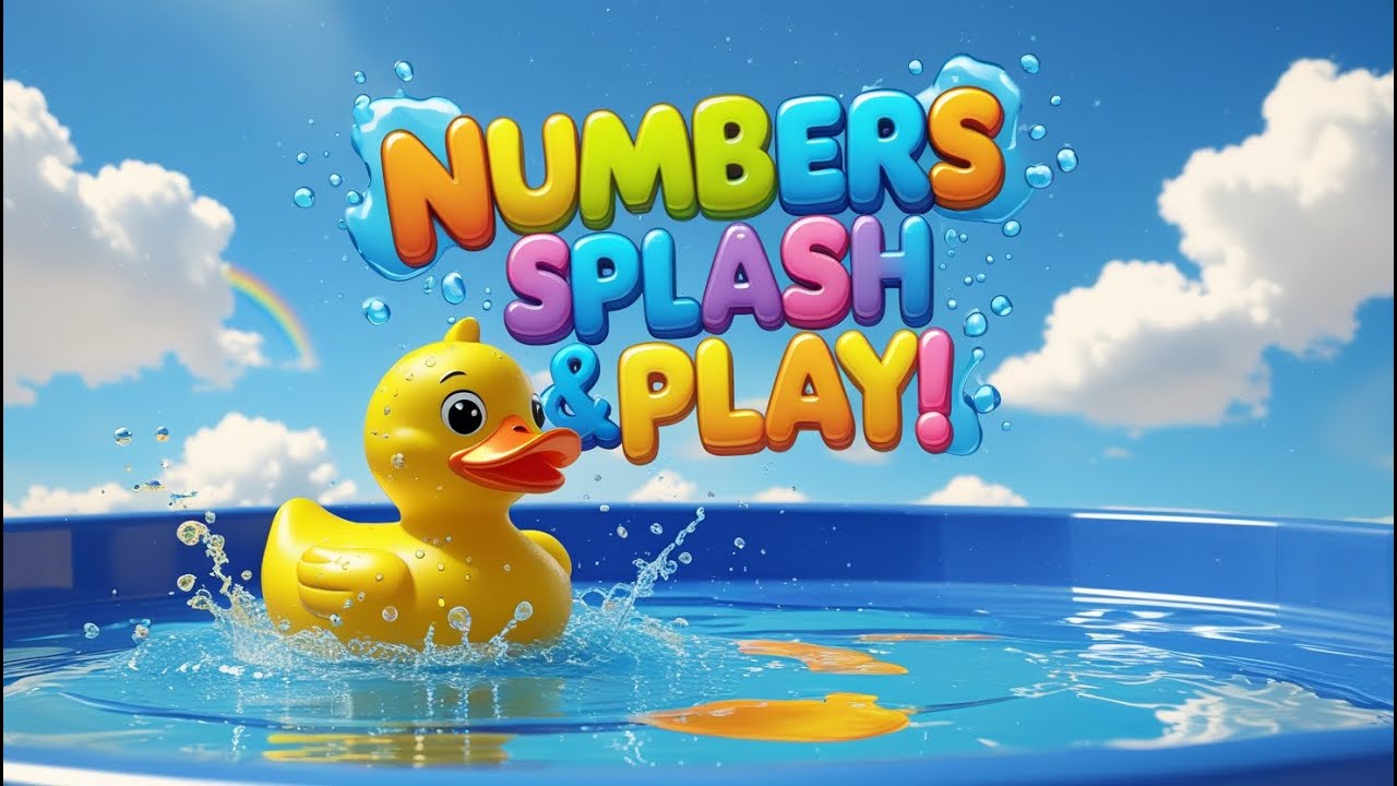 Numbers Splash & Play! 🦆🚤 | Fun Counting Song for Toddlers | Learning ...