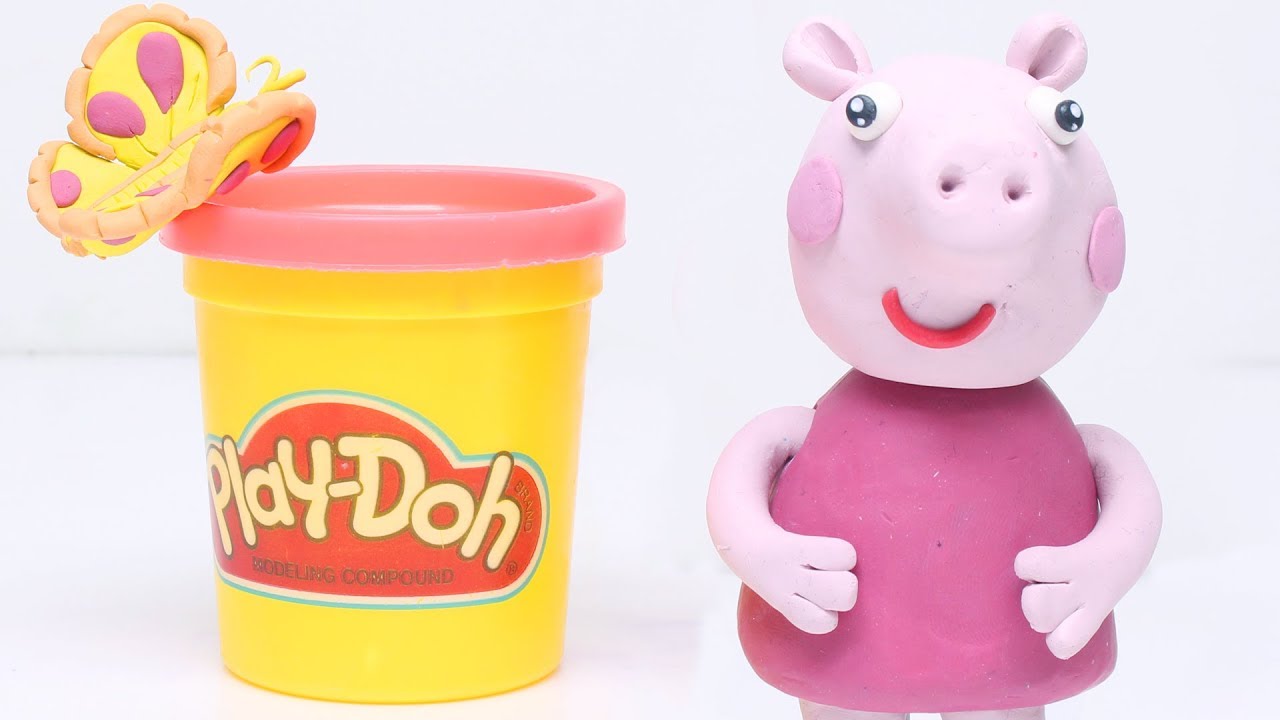 Peppa Pig Play Doh Stop Motion animation video Fun for KIDS - YouTube