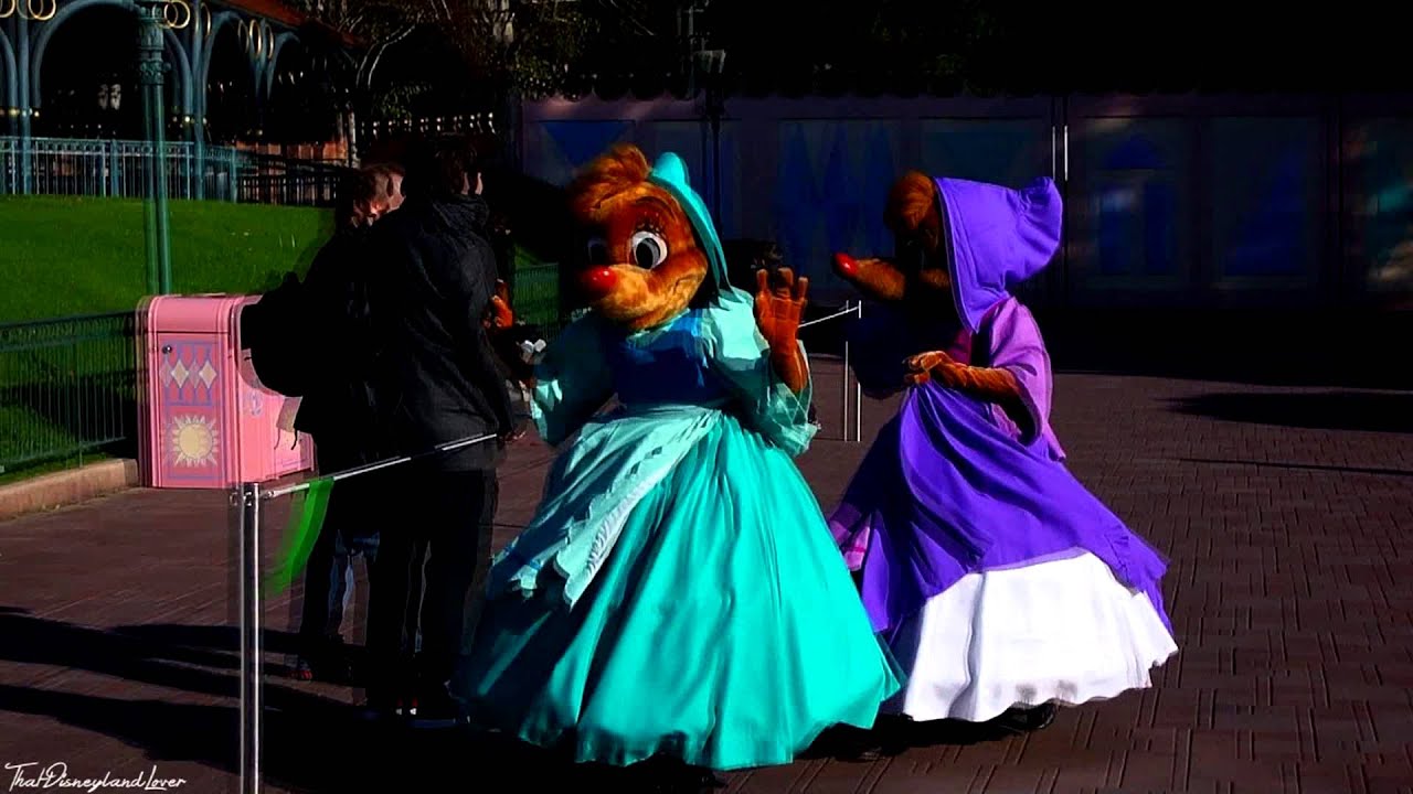 Suzy and Perla (Cinderella's Mice) (Disneyland Paris) - YouTube