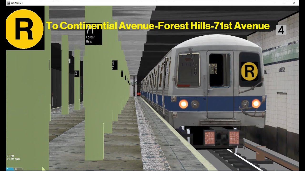 OpenBVE Throwback: R Train To Continential Avenue-Forest Hills-71st Avenue (R46 Pre-GOH) - YouTube