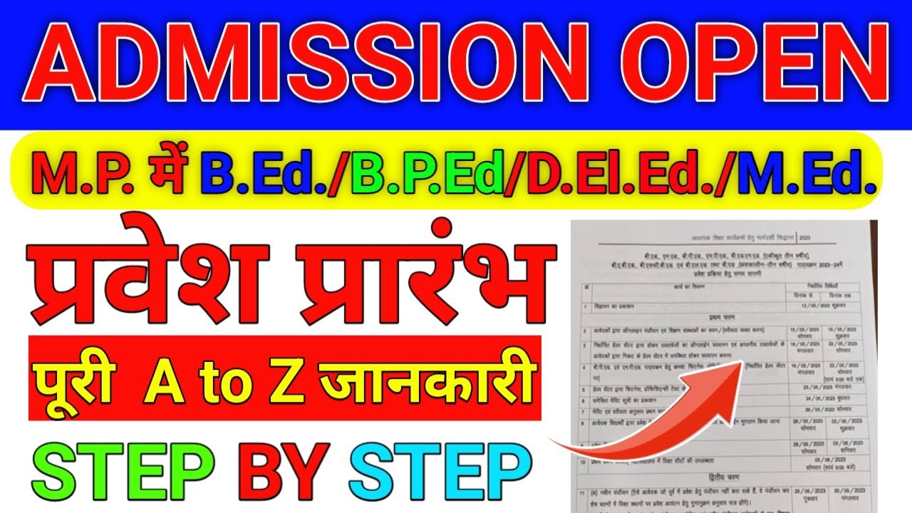 #Admission open in B.Ed. M.Ed., BPED, M.P.Ed., B.Ed-M.Ed., BA- B.EdB.Sc ...