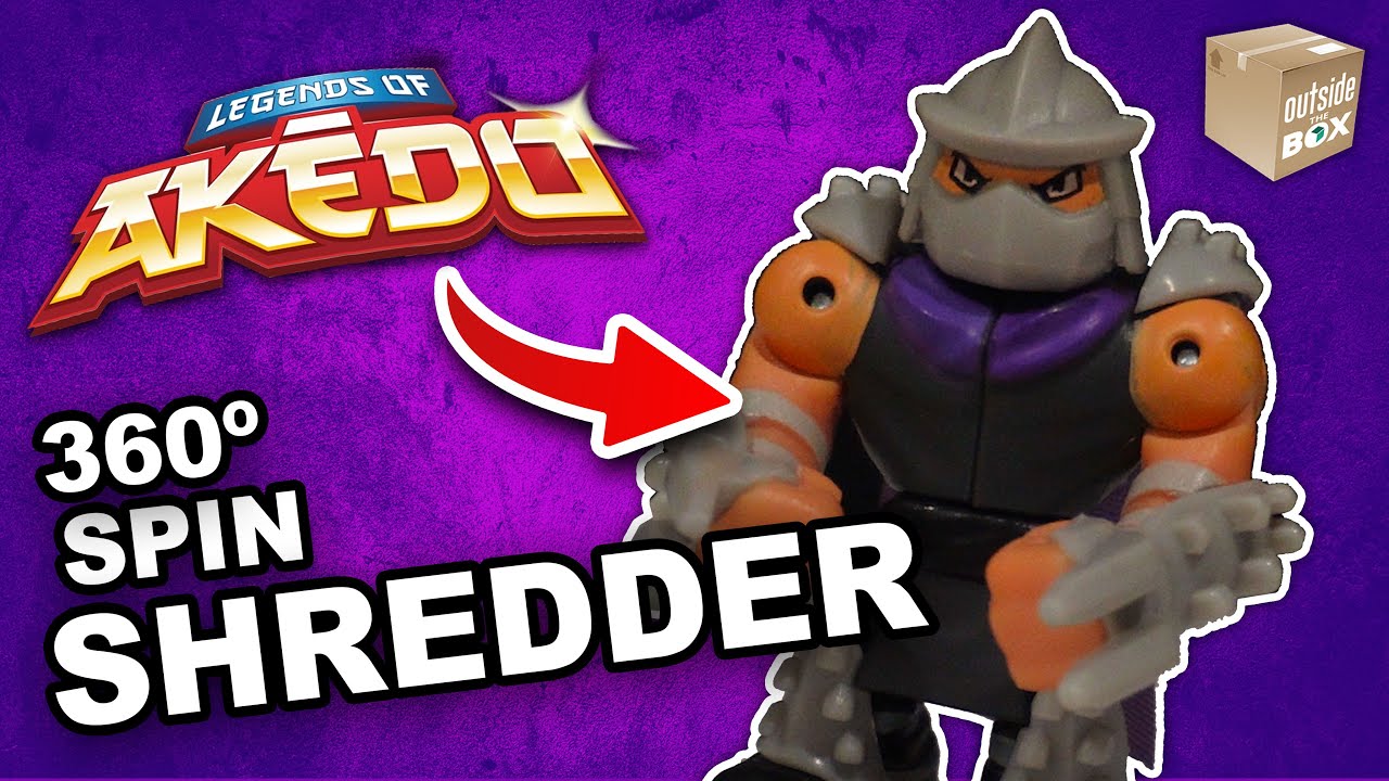 NEW Akedo TMNT Teenage Mutant Ninja Turtles SHREDDER 360º Spin #akedo # ...