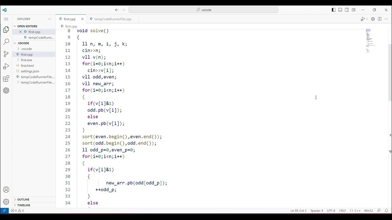 B Parity Sort Codeforces Round 888 Div 3 Codeforces Solution Youtube