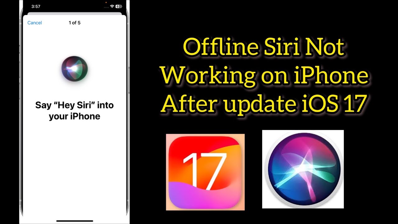 How to Fix Offline Siri Not Working on iphone in iOS 17 - YouTube