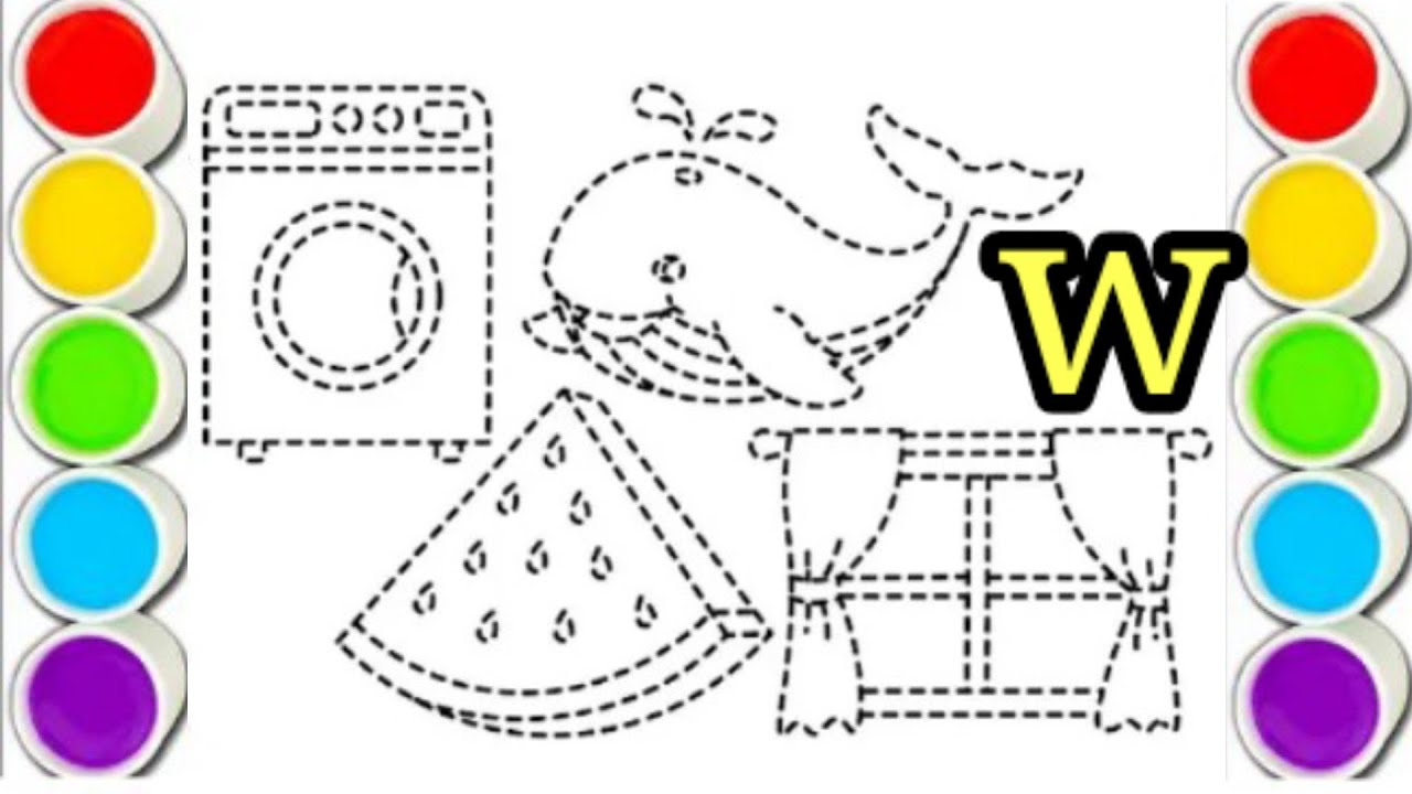 How to Draw Watermelon, Whale, Washing Machine, Window - YouTube