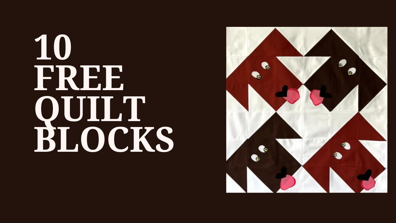 You Won't Believe These 10 FREE Quilt Blocks - YouTube