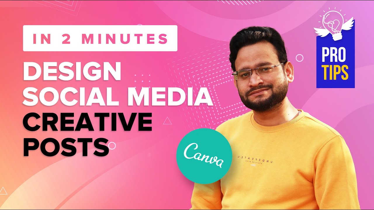 Design Social Media Creatives in 2 minutes | Canva Tutorial - YouTube