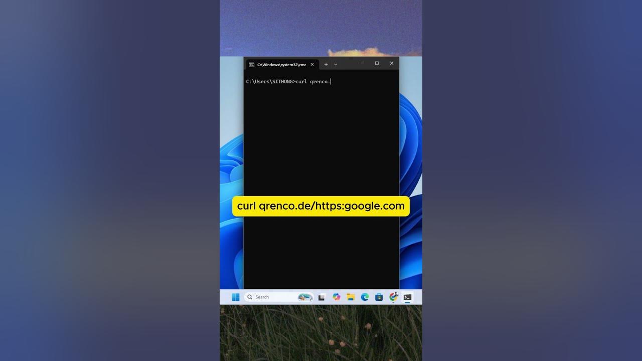 Create QR Code using cmd #shorts #tips #windows11 #tech #shortcutkeys #tutorial #windows #pc ...