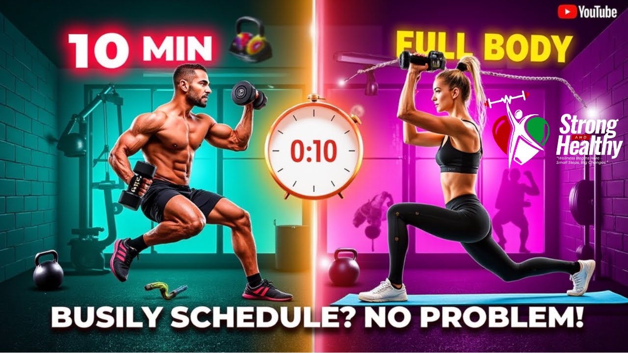 10 Minute Full Body Workout for Busy Schedules - YouTube