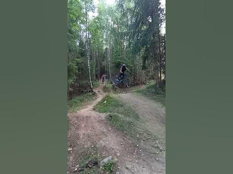 Wisła Skolnity bike park, trasa czerwona - YouTube