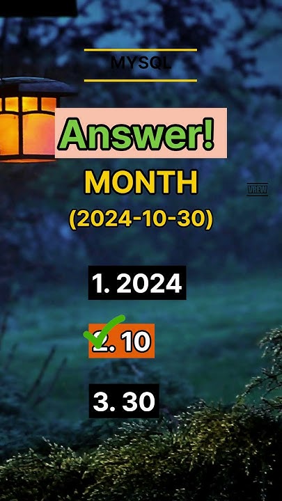 Let's learn about SQL month function #mysql #quiz #master #oracle #sql #coding - YouTube