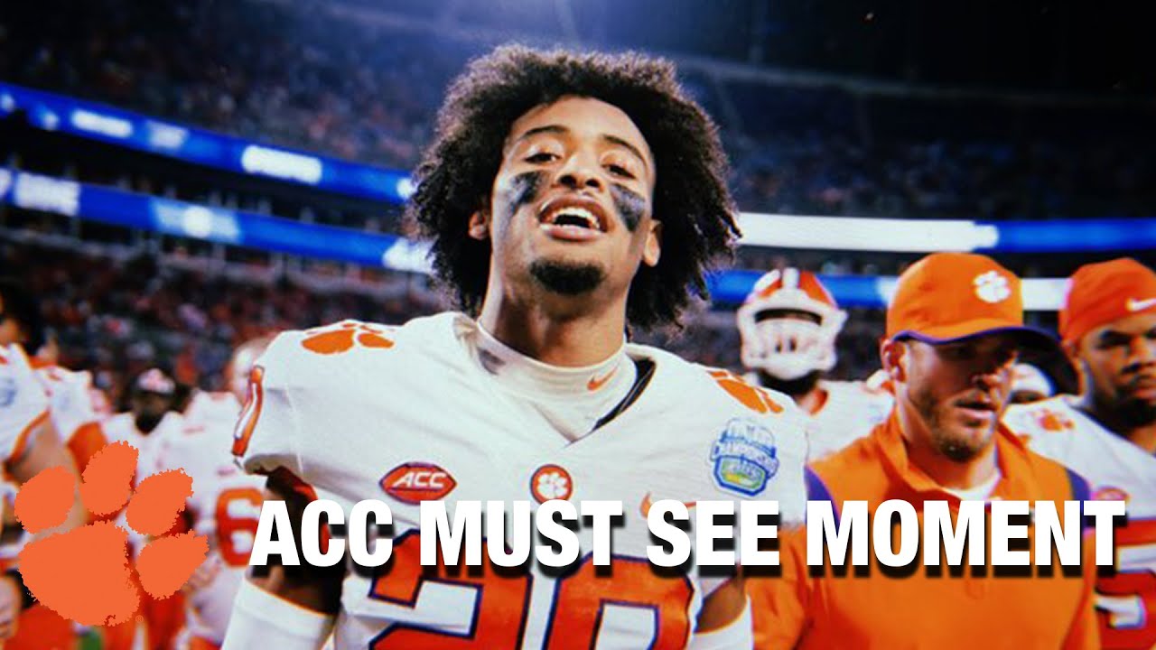 Nate Wiggins Runs 98 Yards For A Clemson Pick-6 | ACC Must See Moment ...