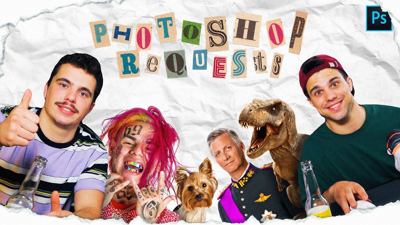 PHOTOSHOPPING YOUR WEIRD REQUESTS IN 15MIN - YouTube