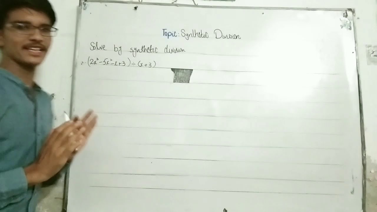 Synthetic Division Explanation Of Synthetic Division In Detail With Synthetic Division Explanation Of Synthetic Division In Detail With