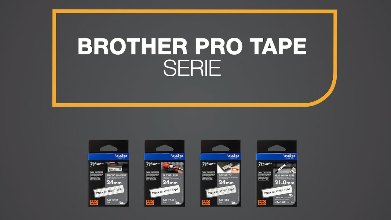 Brother PRO TAPE - professionele labels voor identificatie van elektra ...