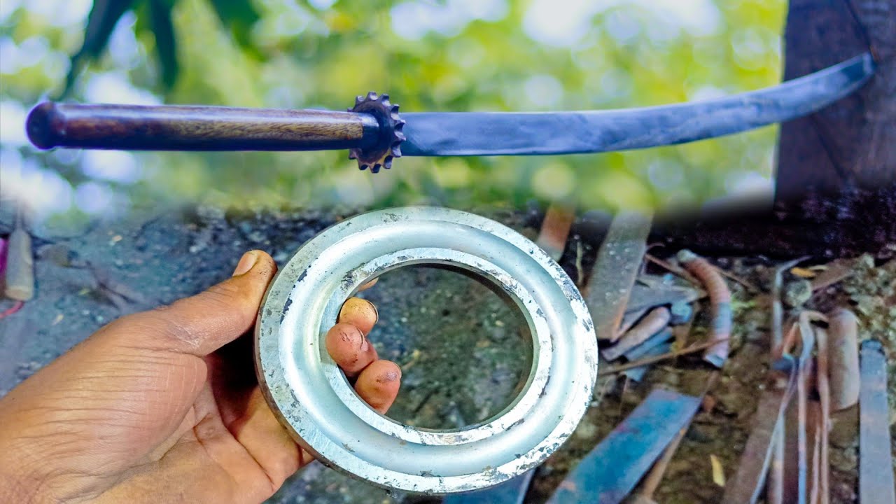 Sword Making Competition - Forging Long Sword From Fat Round Steel ...