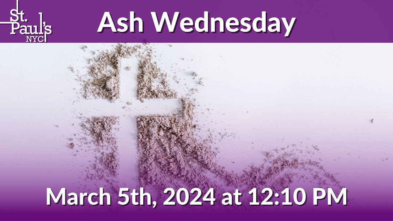 Ash Wednesday Mass - March 5th, 2025 at 12:10 PM - YouTube