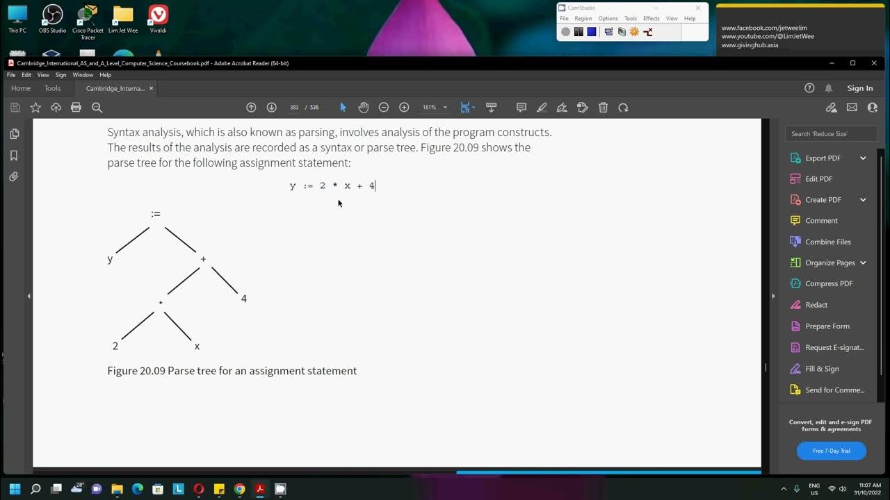 Create Parse Tree For Assignment Statement - YouTube