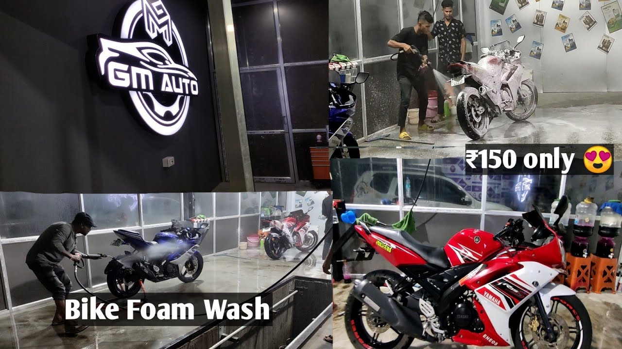 Best Bike Spa in Kolkata at a very Low Rate 😍| Bikes Foam Wash at only ...