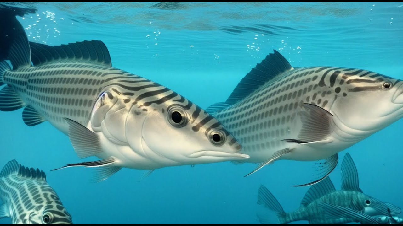 Stripers, Bluefish & Bait - AI Art - Stable Diffusion underwater trippy ...