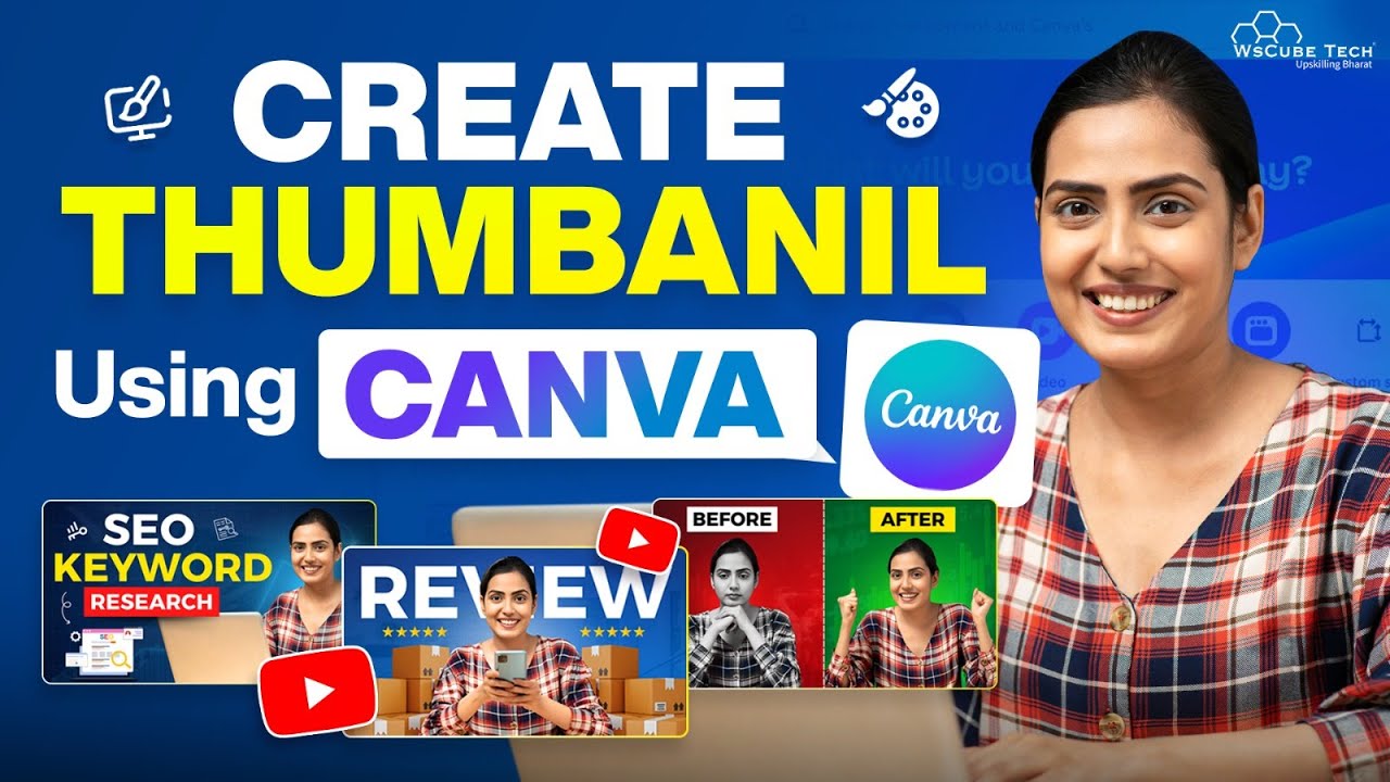 Learn Canva in 10 Minutes! How to Use Canva for YouTube [Full Cnava ...
