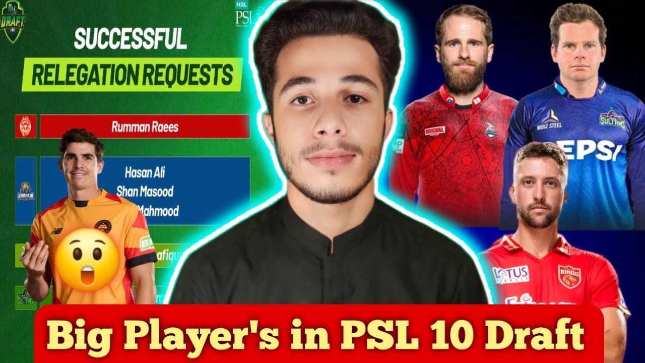 PSL 2025 | Big Player's Registered in PSL 10 Draft | PSL 10 Retention ...