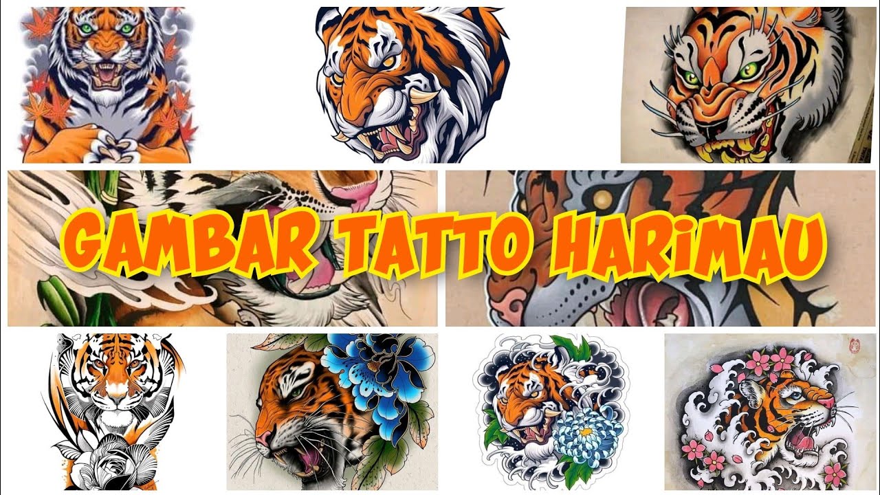 Desain Tatto Harimau keren |tiger design tattoos cool - YouTube