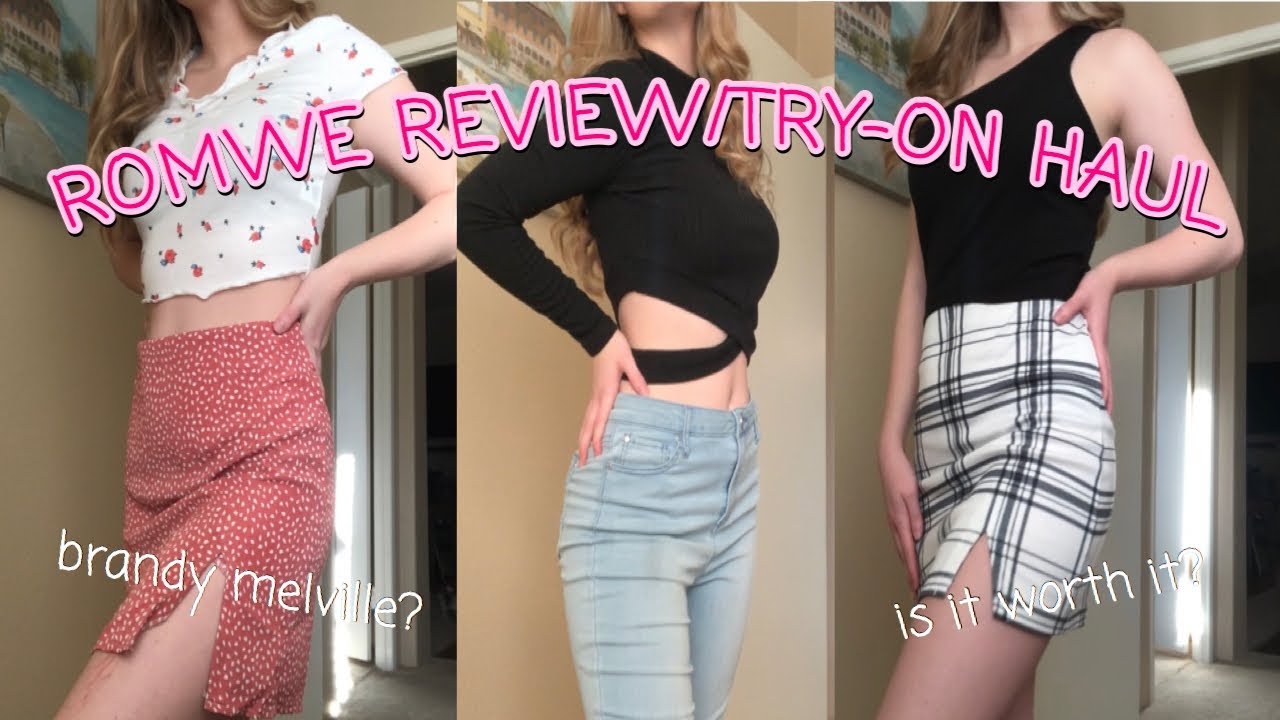 ROMWE REVIEW/TRY-ON HAUL 2020 - YouTube