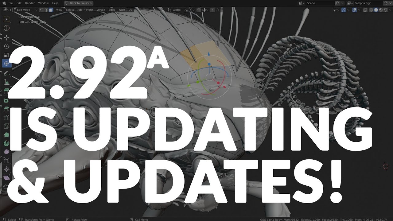 Blender 2.92 Alpha is UPDATING! - WEEKLY UPDATES. - YouTube