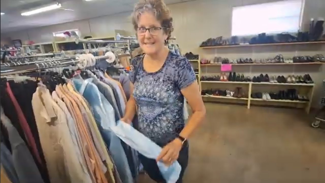 Look at what we bought today on our "Thrift Store Adventure"! We'll ...