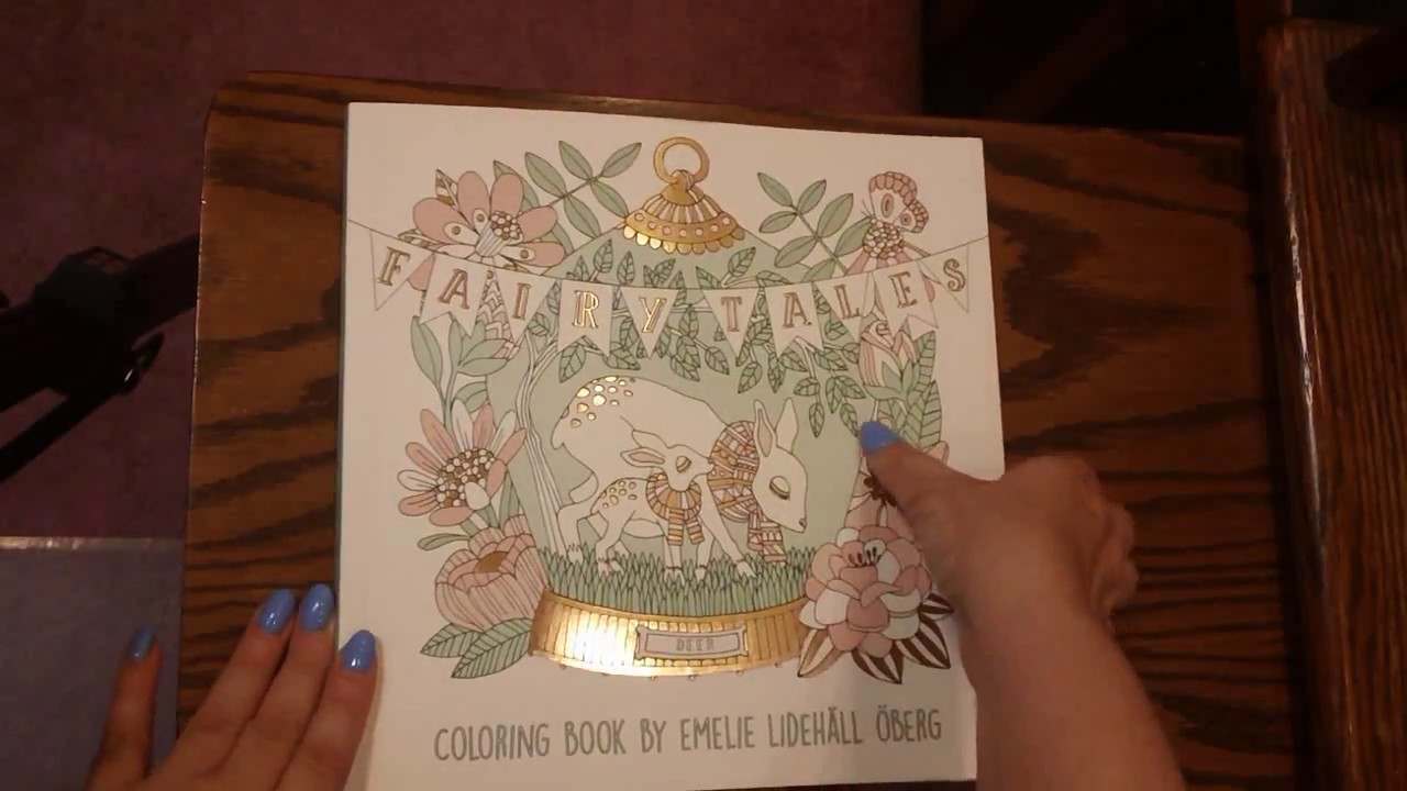 Review and Flipthrough of Fairy Tales Coloring Book by Emelie Oberg ...
