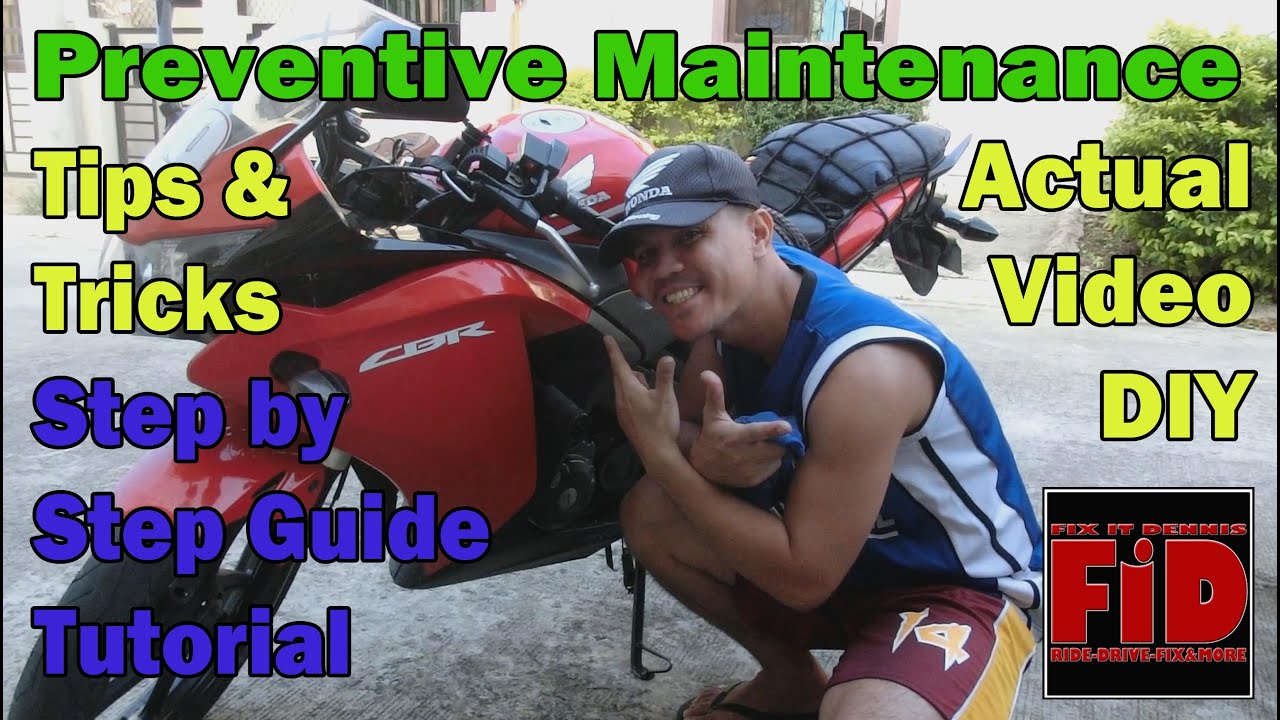 Motorcycle preventive maintenance tips and tricks DIY tutorial - YouTube