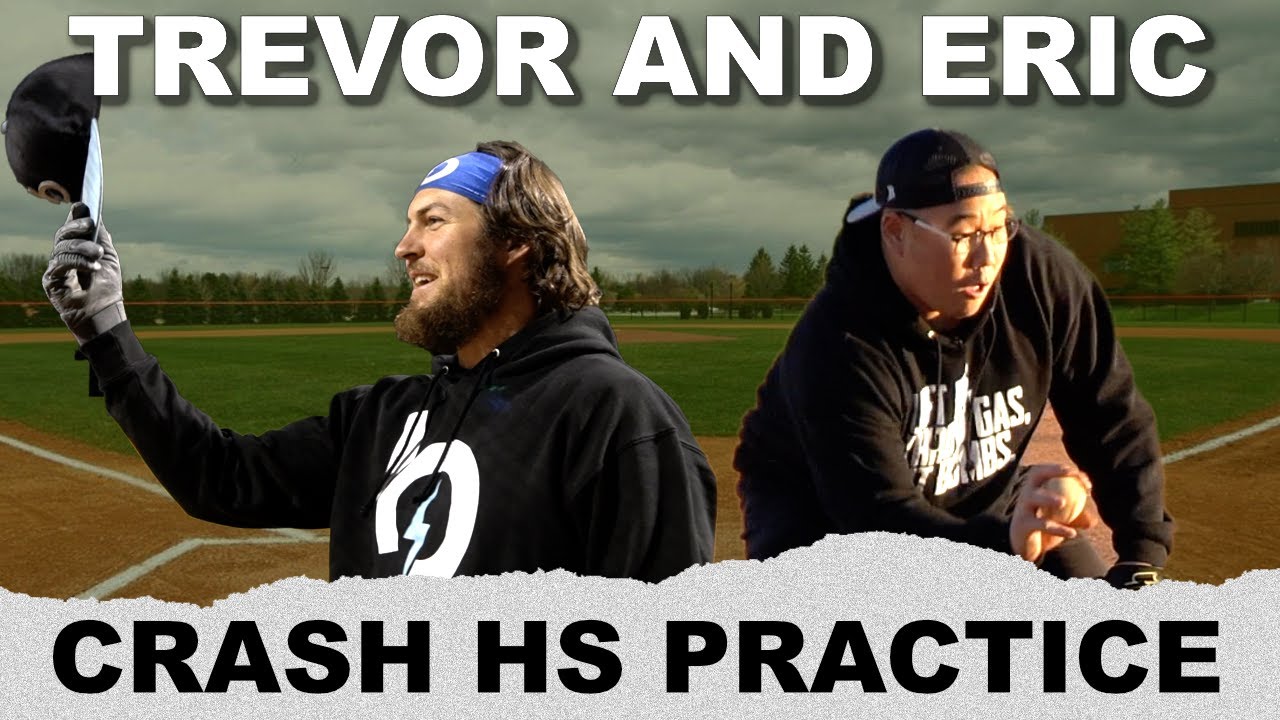 Trevor Bauer and Eric Sim Crash a High School Practice!! - YouTube