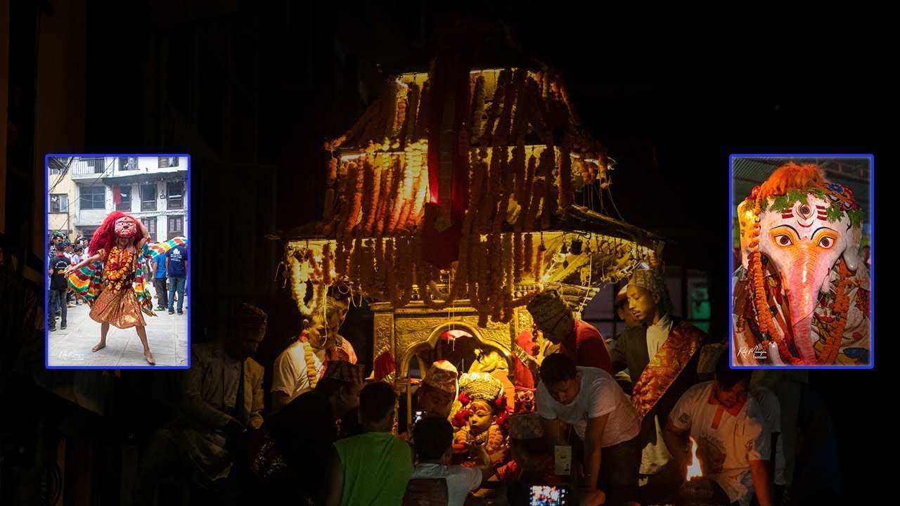 Indra Jatra Rath Yatra || Kumari, Ganesh & Bhairab || Last Day || Yenha ...