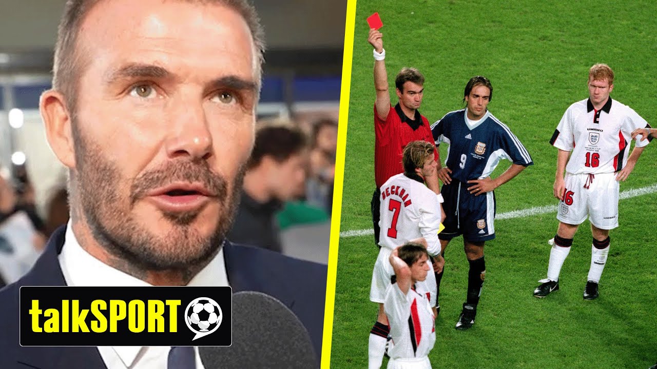 David Beckham Opens Up on the Lingering Impact of His 1998 Red Card ...