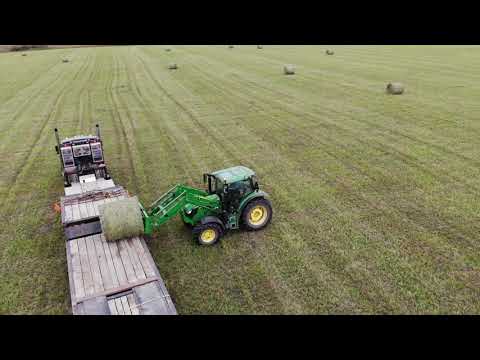 hauling bales - YouTube