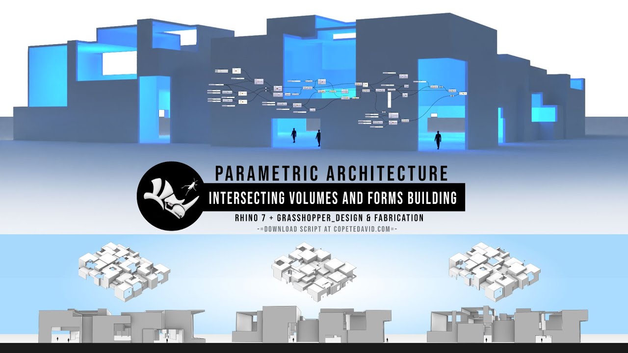 Parametric Algorithmic Architecture Block Forms Building Pavilion Using Rhino And Grasshopper