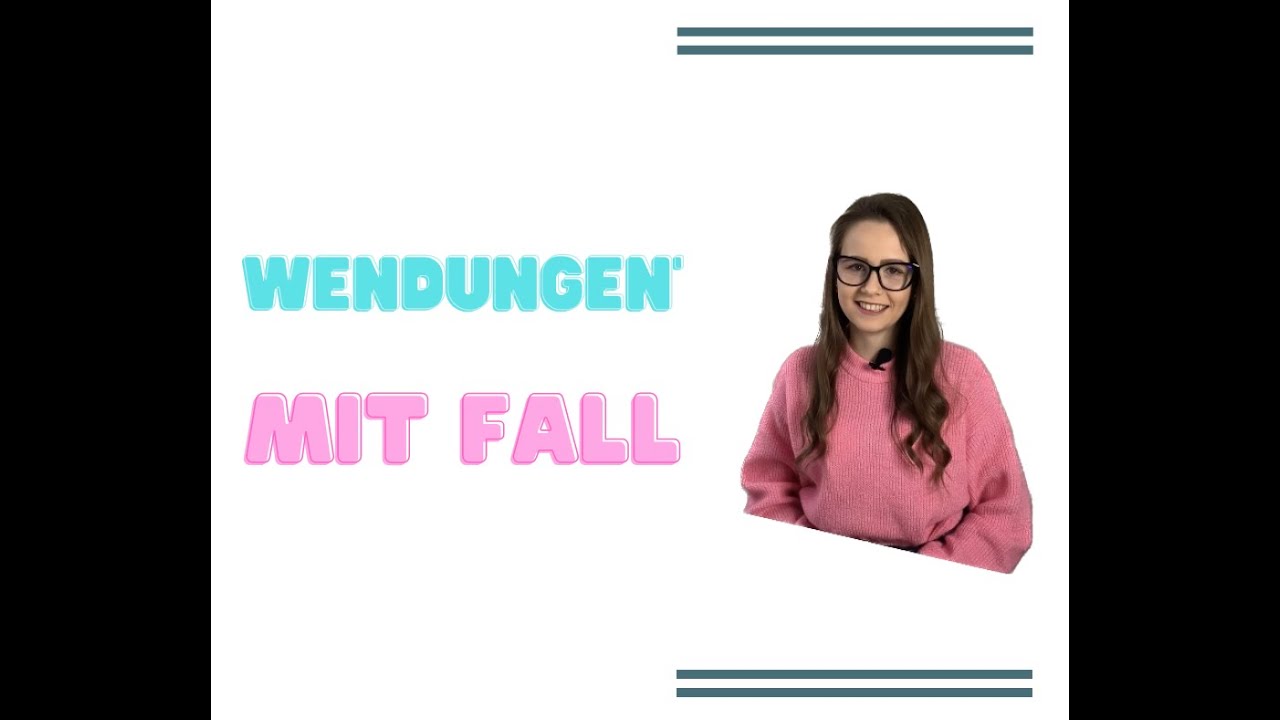 Die wichtigsten Wendungen mit dem Nomen "FALL". Deutsch B2-C1 - YouTube