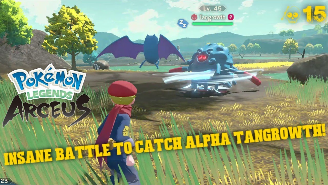 Pokémon Legends: Arceus – Insane Battle to Catch Alpha Tangrowth! (EP ...