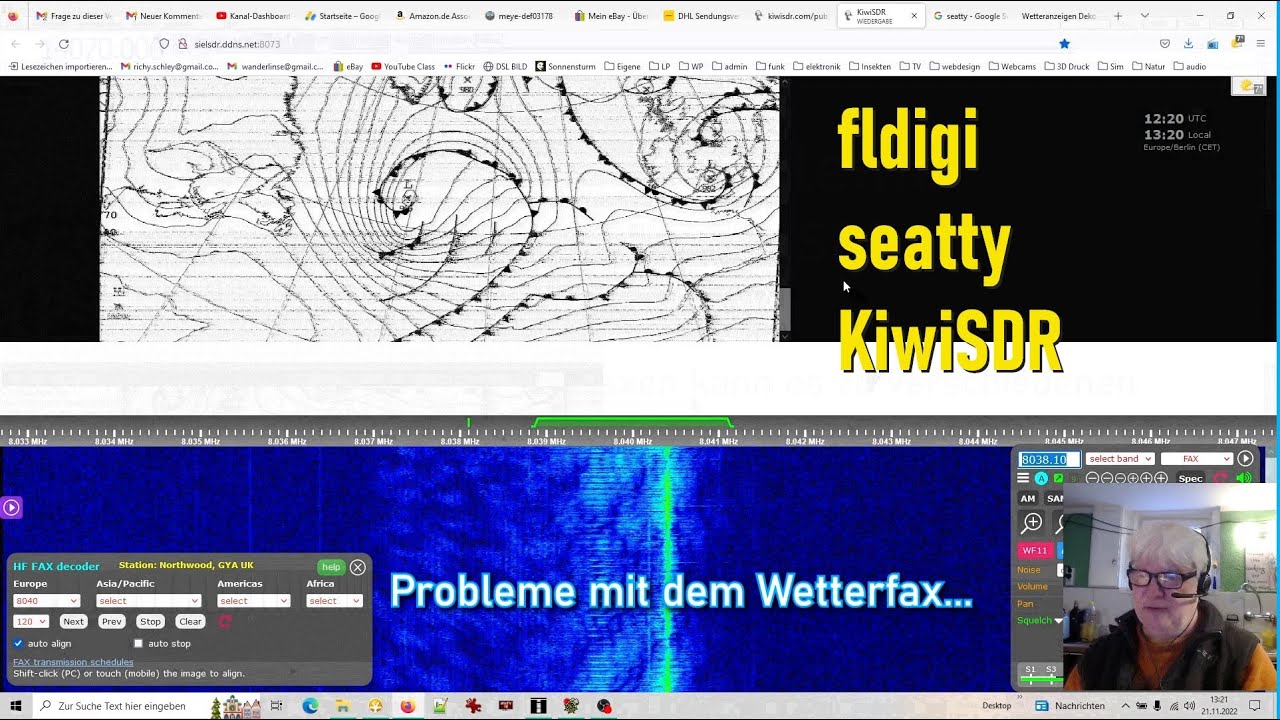 Kurzwelle Wetterfax Probleme Sprünge, Verschiebung, Bild schräg fldigi ...