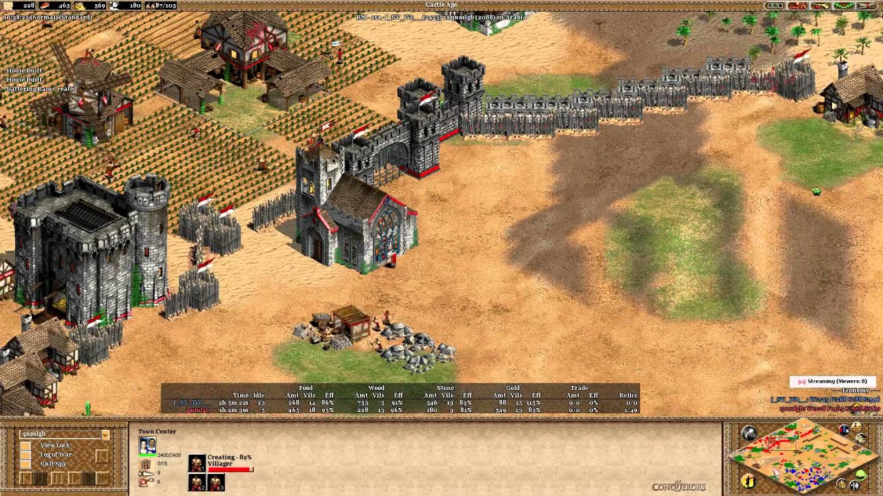 AoE2- Spanish War- Yo vs qnmlgb 2k+ - YouTube