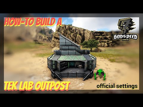 Ark Survival Evolved How-to build a Tek lab outpost base - YouTube