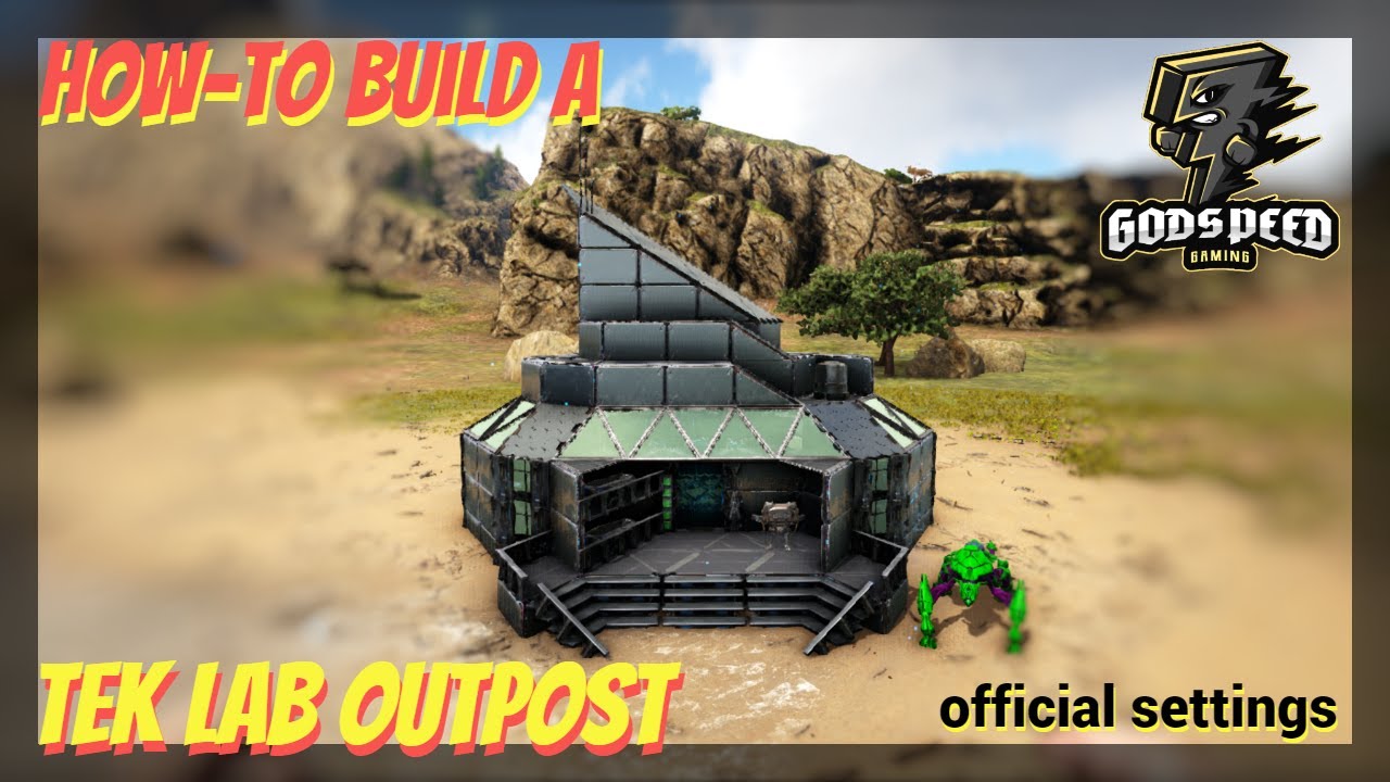 Ark Survival Evolved How-to build a Tek lab outpost base - YouTube