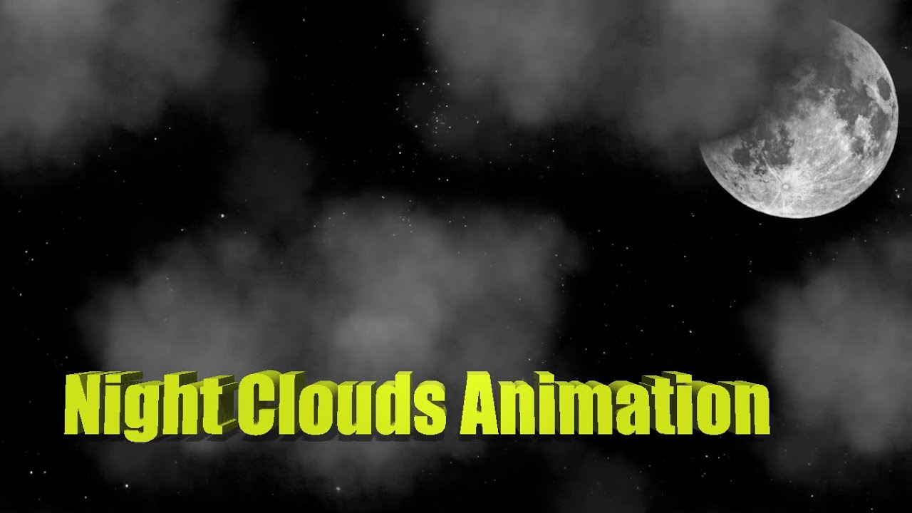 Night Clouds Animation | HTML & CSS - YouTube