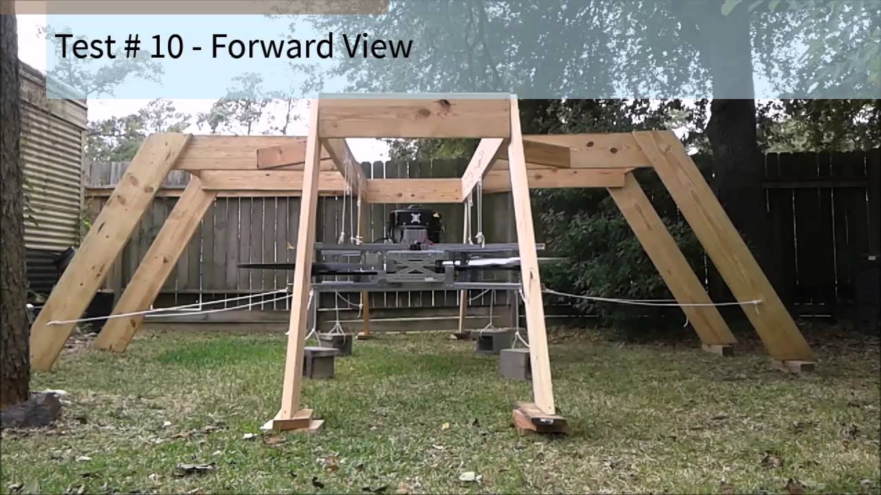 Goliath Quadcopter - Tests #9 and #10 Checking out Test Stand 2014-11 ...