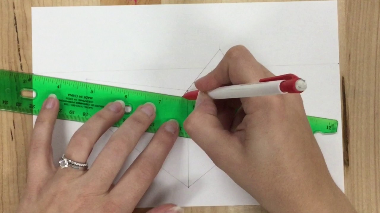 2-Point Perspective House with Roof - YouTube