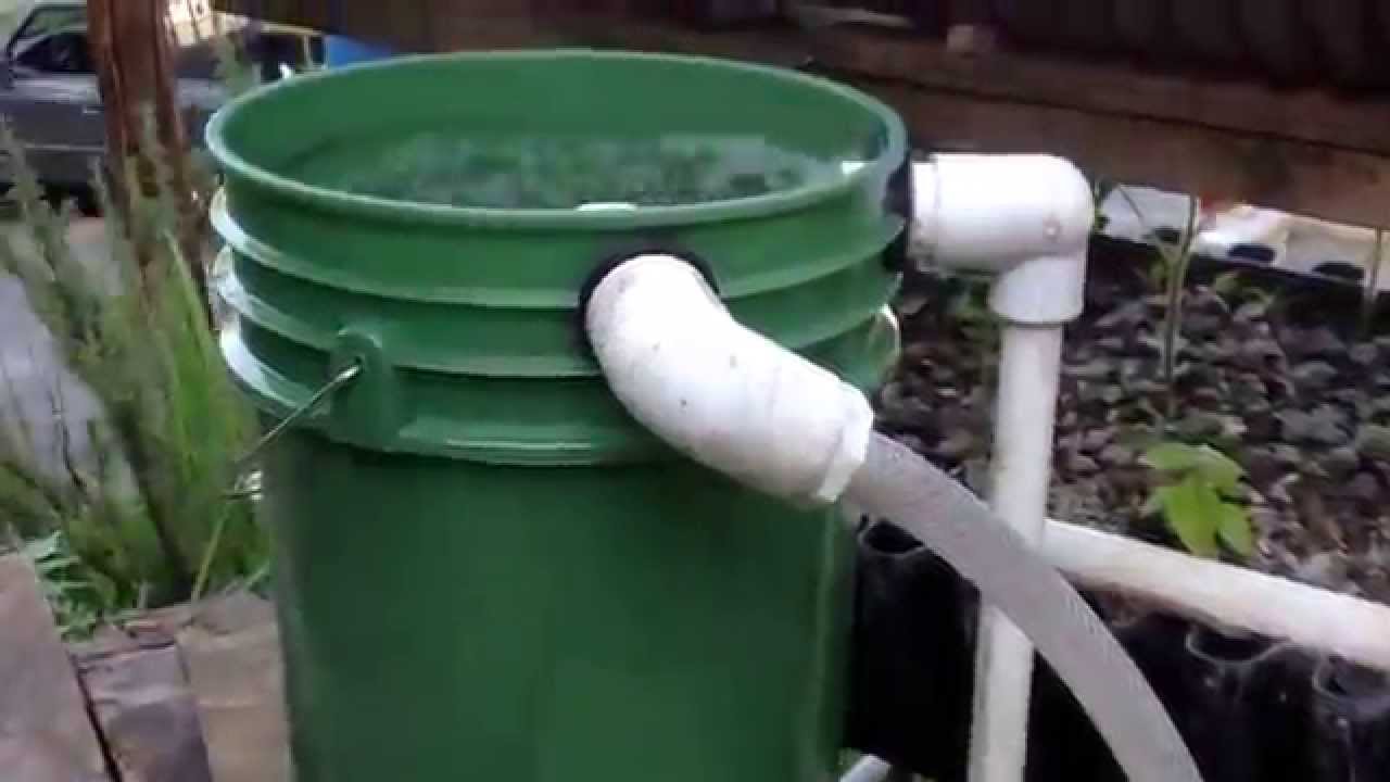 Bucket Vortex Aerator adjacent to water reservoir. - YouTube